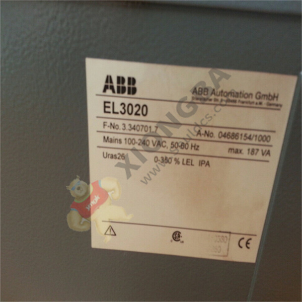 EL3020 ABB EasyLine Continuous Gas Analyzers - ABB Xiamen xiongba e ...